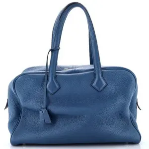 Hermès Victoria Ii Bag Clemence 35 - Blue