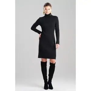 Natori Layering Jersey Turtleneck Dress