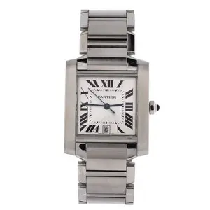 CARTIER Tank Francaise Automatic Watch Stainless Steel 28 - Metallic Silver