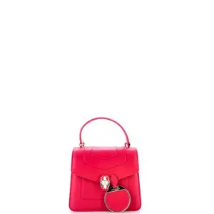 BVLGARI Serpenti Forever Top Handle Bag Leather Small