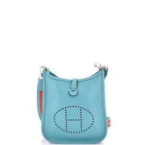 Hermès Evelyne Bag Gen Iii Clemence Tpm - Blue