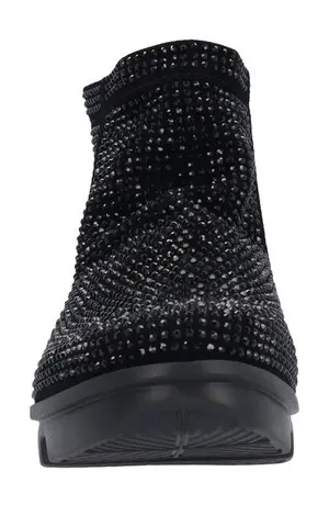 L'AMOUR DES PIEDS Hadirat Leather Bootie - Black