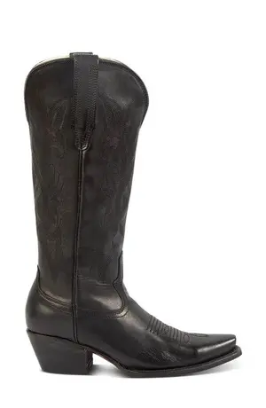 FREEBIRD Woodland Leather Western Boots - Black Leather