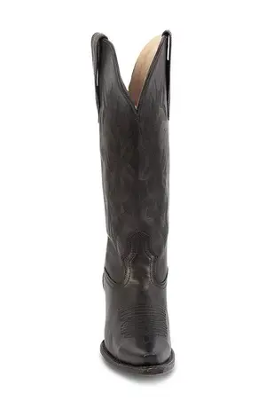 FREEBIRD Woodland Leather Western Boots - Black Leather