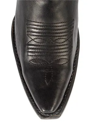 FREEBIRD Woodland Leather Western Boots - Black Leather