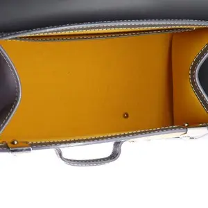 Goyard Saigon Top Handle Bag Coated Canvas With Leather Pm