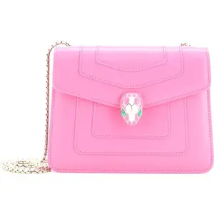 BVLGARI Serpenti Forever Square Shoulder Bag Leather Small - Pink