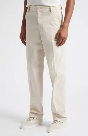 Moncler Stretch Cotton Straight Leg Pants