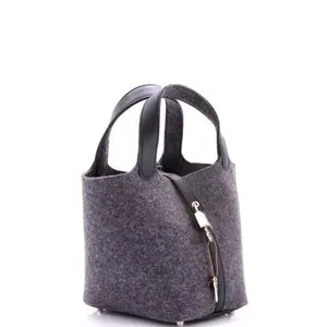 Hermès Picotin Lock Bag Felt With Leather Pm