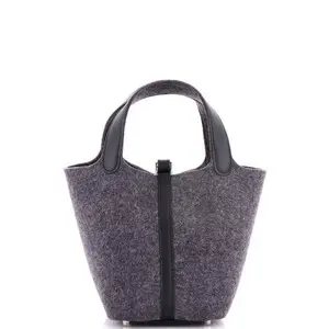 Hermès Picotin Lock Bag Felt With Leather Pm