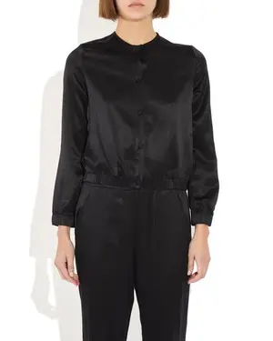 THE PARK Kelly Bomber" Silk Jacket