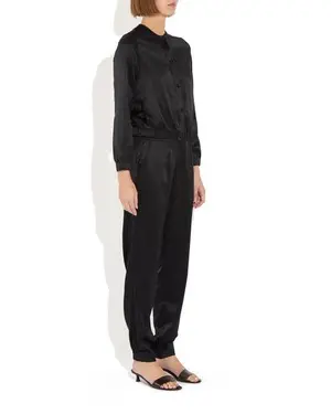 THE PARK Kelly Bomber" Silk Jacket