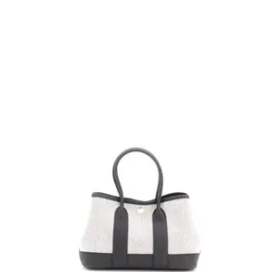 Hermès Neo Garden Tote Toile And Leather 23 - Black