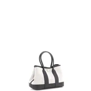 Hermès Neo Garden Tote Toile And Leather 23 - Black