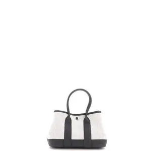 Hermès Neo Garden Tote Toile And Leather 23 - Black