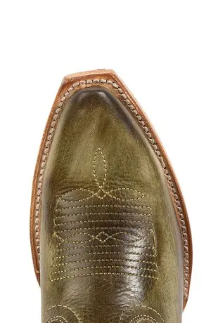 FREEBIRD Woody Leather Western Boots - Olive
