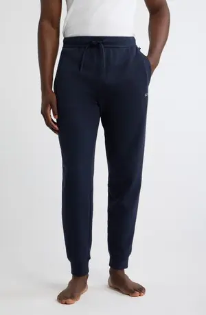BOSS Waffle Knit Joggers - Dark Blue
