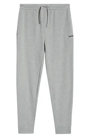 BOSS Waffle Knit Joggers - Medium Grey