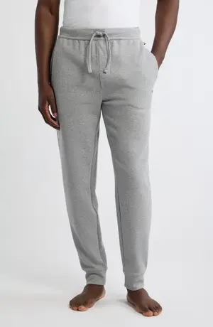 BOSS Waffle Knit Joggers - Medium Grey