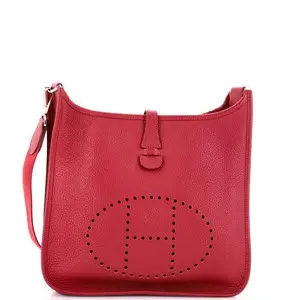 Hermès Evelyne Bag Gen I Clemence Pm - Red