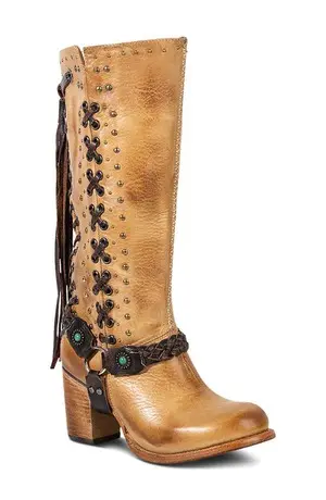 FREEBIRD Buck Knee High Boots - Tan