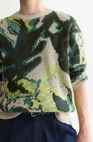 Scotch & Soda Oversized Floral Sweater - Watercolour