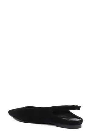 Seychelles Alameda Pointed Toe Slingback Flat - Black