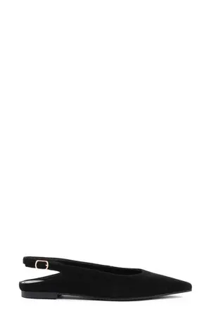 Seychelles Alameda Pointed Toe Slingback Flat - Black