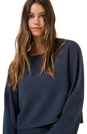 Travis Mathew Coastal Rib Boat Neck Top