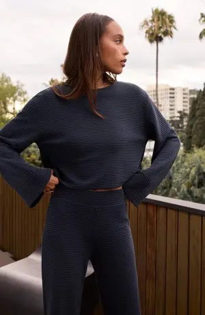 Travis Mathew Coastal Rib Boat Neck Top