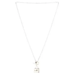 Hermès Amulettes Kelly Pendant Nm Necklace Sterling Silver