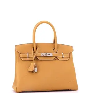 Hermès Birkin Handbag Light Togo With Palladium Hardware 30