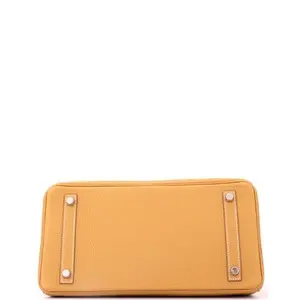 Hermès Birkin Handbag Light Togo With Palladium Hardware 30