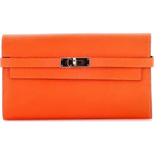 Hermès Kelly Wallet Epsom Long - Orange