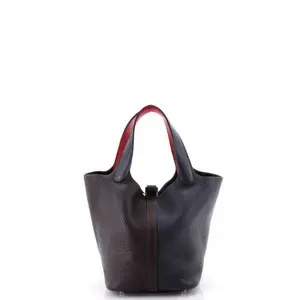Hermès Picotin Lock Bag Tricolor Clemence Pm