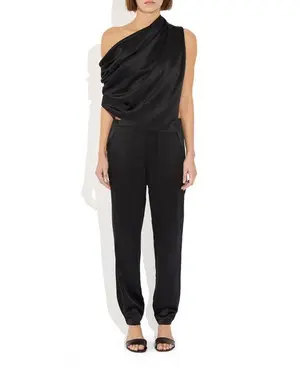 THE PARK The Rebecca Silk Jogger - Noir