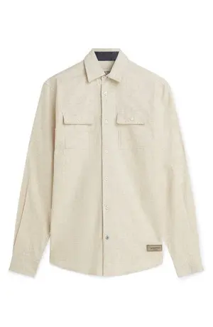 Scotch & Soda Regular Fit Mélange Button-up Shirt