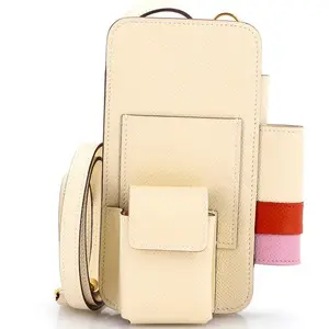 Hermès Hermesway Phone Case Crossbody Bag Epsom - White