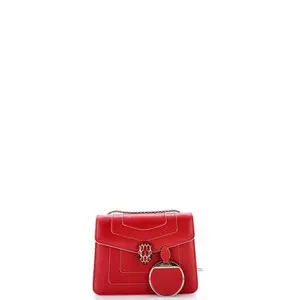 BVLGARI Serpenti Forever Square Shoulder Bag Leather Small