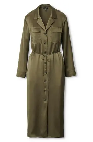 Rag & Bone Sonny Silk Midi Shirtdress