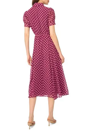 CECE DUPRAZ Print Midi Shirtdress