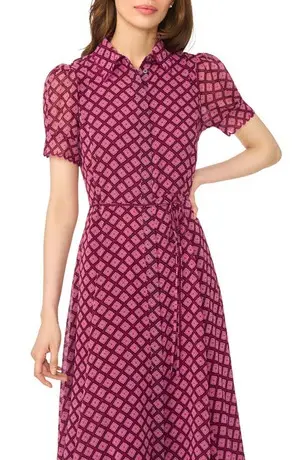 CECE DUPRAZ Print Midi Shirtdress