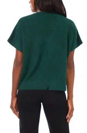 Vince Camuto V-neck Short Sleeve Boxy Sweater
