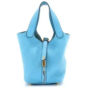 Hermès Picotin Lock Bag Clemence Pm - Blue