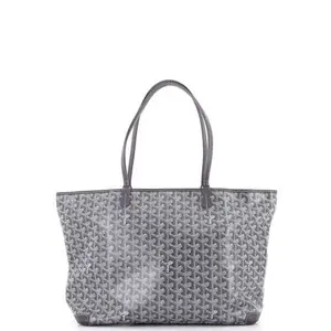 Goyard Artois Tote Coated Canvas Mm - Grey