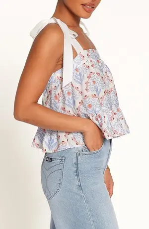 PETAL & PUP Aver Flounce Top
