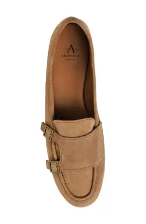 Aquatalia Ema Loafer - Caramel Suede
