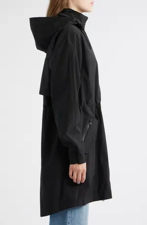 LOLE Piper 2.0 Waterproof Rain Jacket With Drawstring Waist - Black