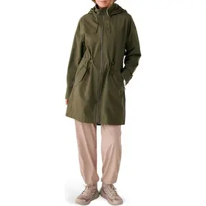 LOLE Piper 2.0 Waterproof Rain Jacket With Drawstring Waist - Moss