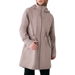 LOLE Piper 2.0 Waterproof Rain Jacket With Drawstring Waist - Pebble
